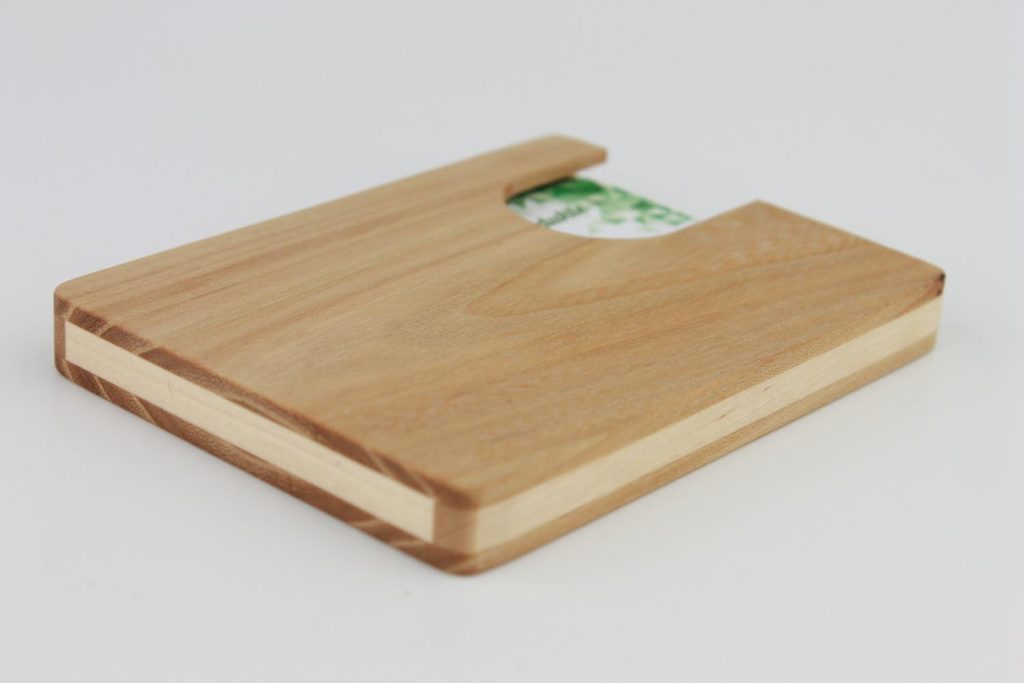 Visitenkartenetui "EUANTHE" aus Holz - Woodbi - Handmade in Germany